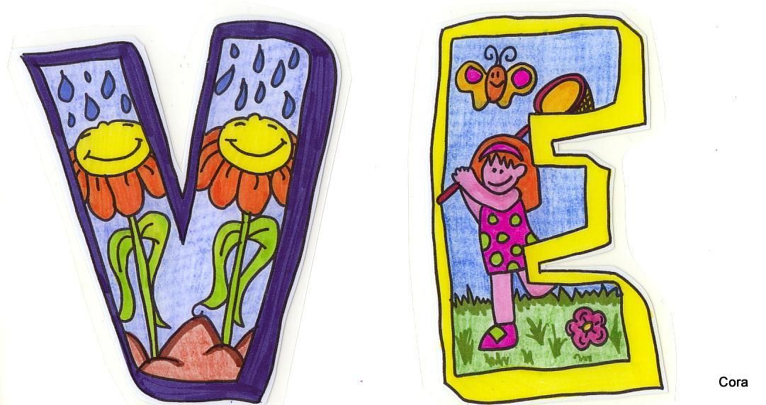 Professores: Letras para primavera coloridas e para colorir